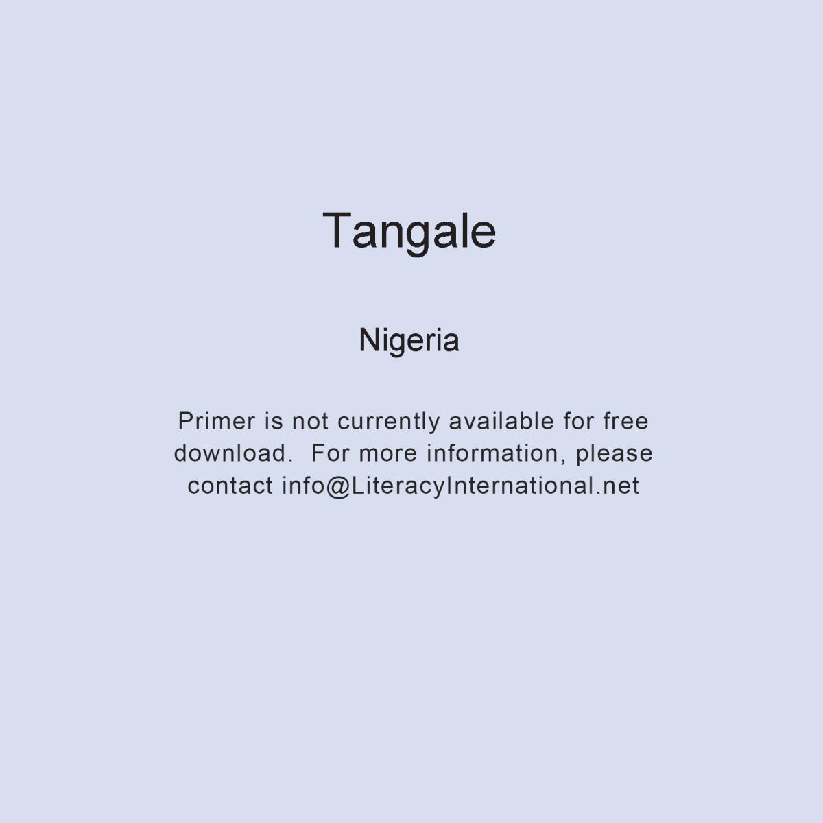 Tangale | Literacy & Evangelism International