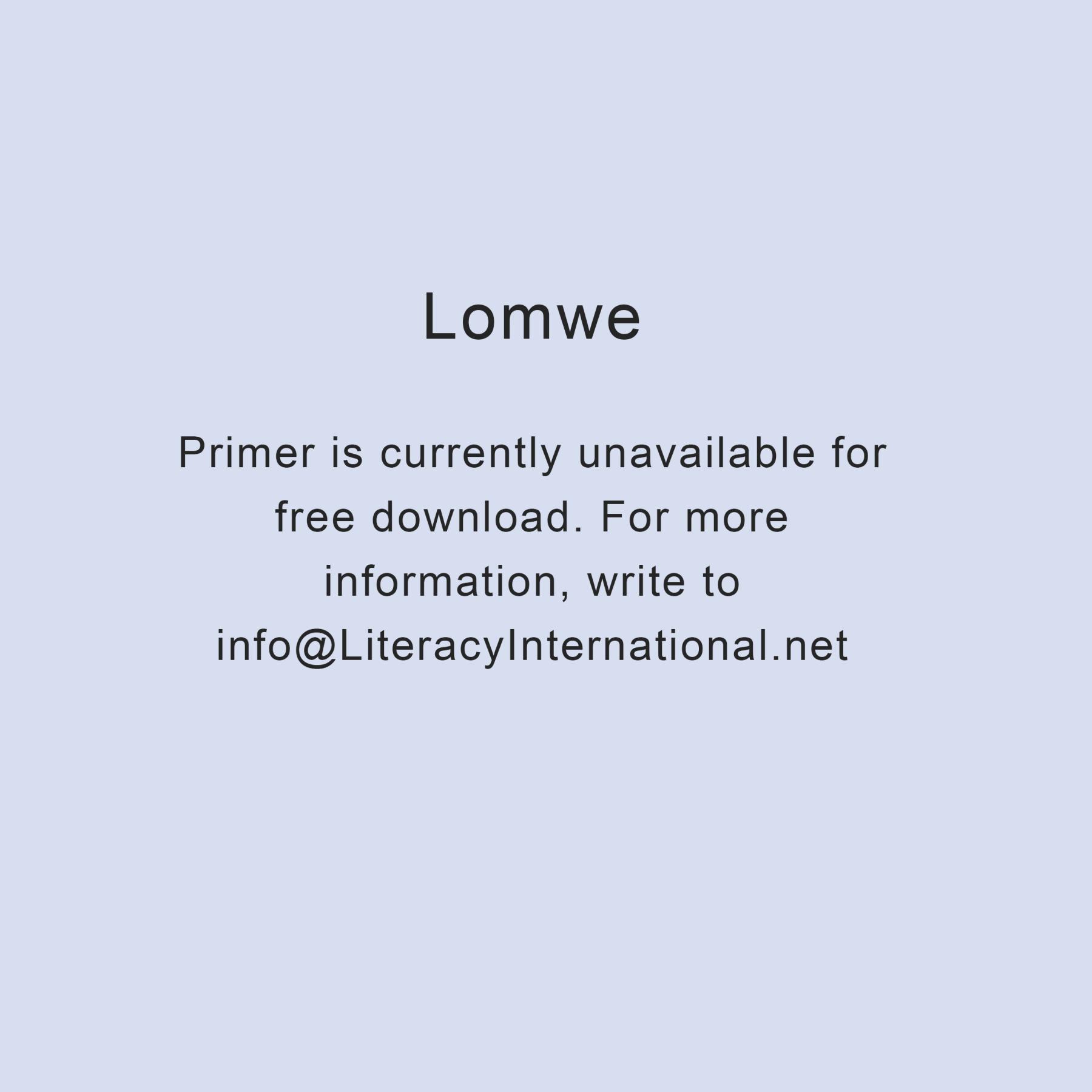Lomwe | Literacy & Evangelism International